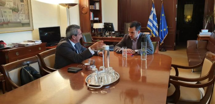 Συνάντηση Γ. Χατζημάρκου και Αλ. Χαρίτση στο Υπουργείο Εσωτερικών ...