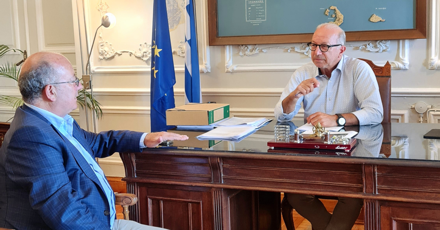 Συνάντηση Γ. Λεονταρίτη και Ν. Ζώρζου στη Σύρο - Atlantea